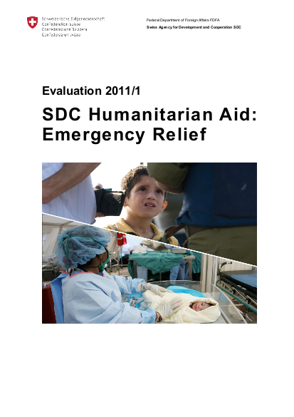 Evaluation of SDC Humanitarian Aid: Emergency Relief | ALNAP