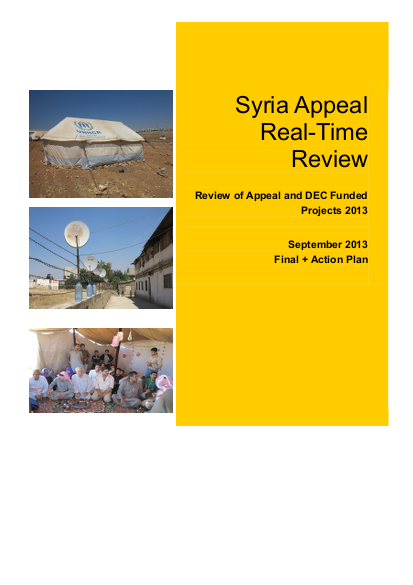 Syria Appeal Real-Time Review | ALNAP