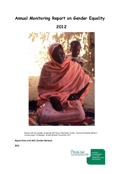 Annual Monitoring Report on Gender Equality 2012 | ALNAP