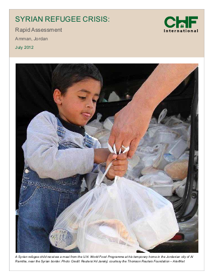 Syrian refugee Crisis: Rapid Assessment | ALNAP