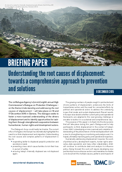 Understanding the root causes of displacement: towards a comprehensive ...