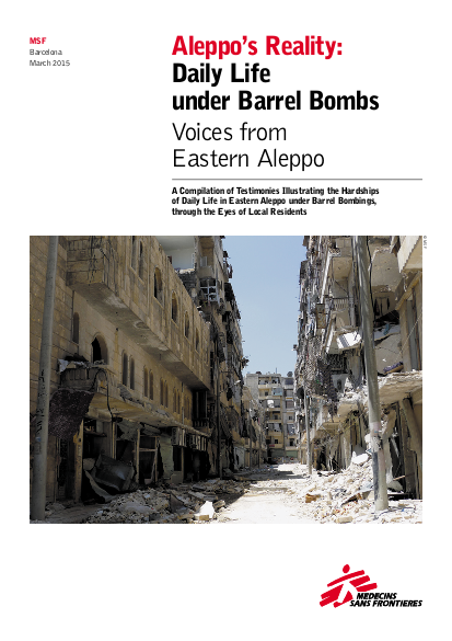 Aleppo’s reality - Daily life under barrel bombs | ALNAP