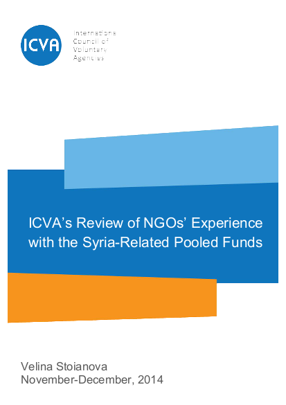 ICVA's Review of NGOs’ Experience with the Syria-Related Pooled Funds ...