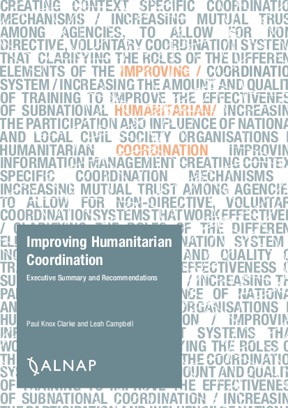 Improving Humanitarian Coordination: Executive Summary and Recommendations | ALNAP