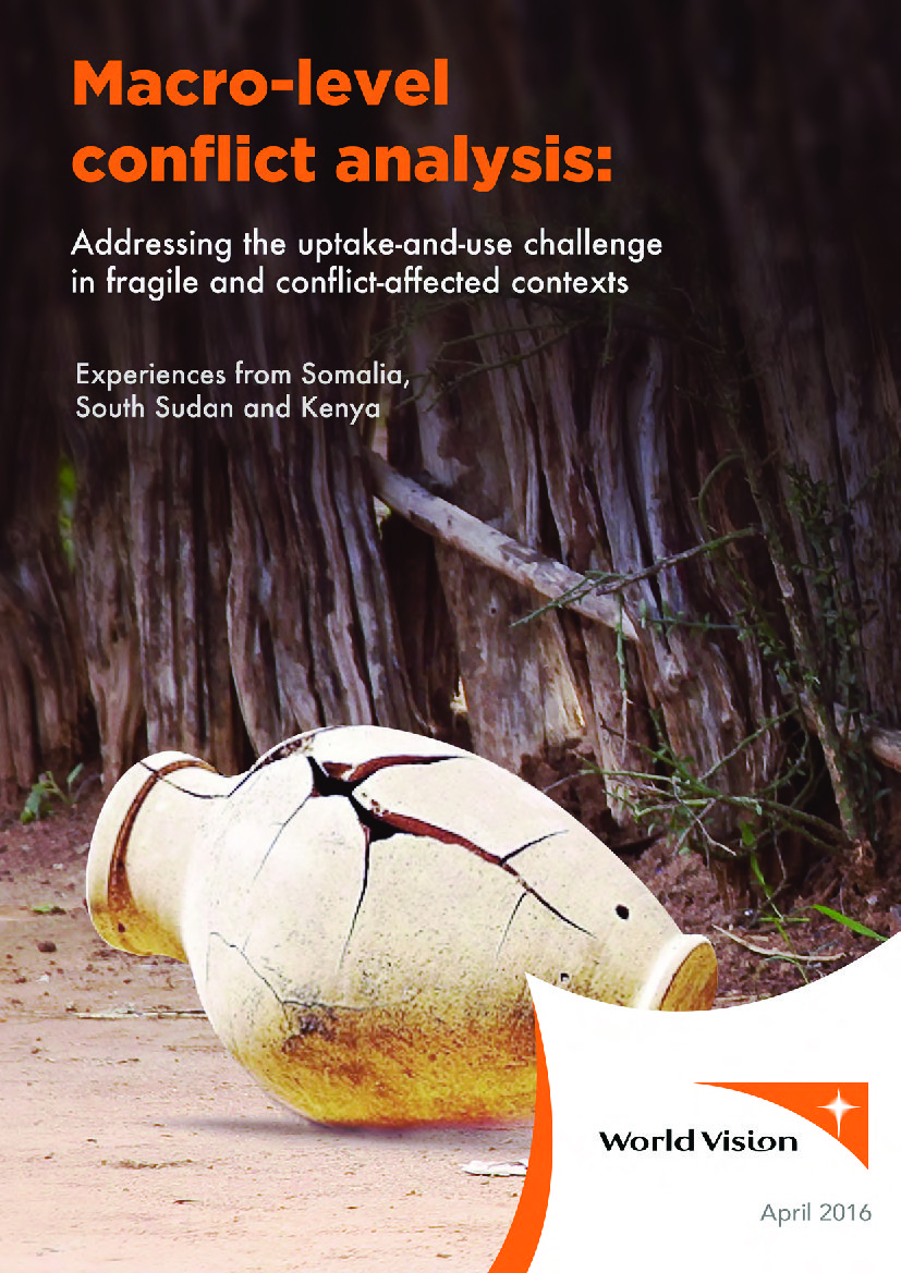 Macro-level conflict analysis: Addressing the uptake-and-use challenge ...