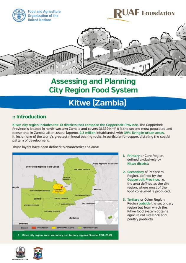 Assessing and Planning City Region Food System: Kitwe (Zambia) | ALNAP
