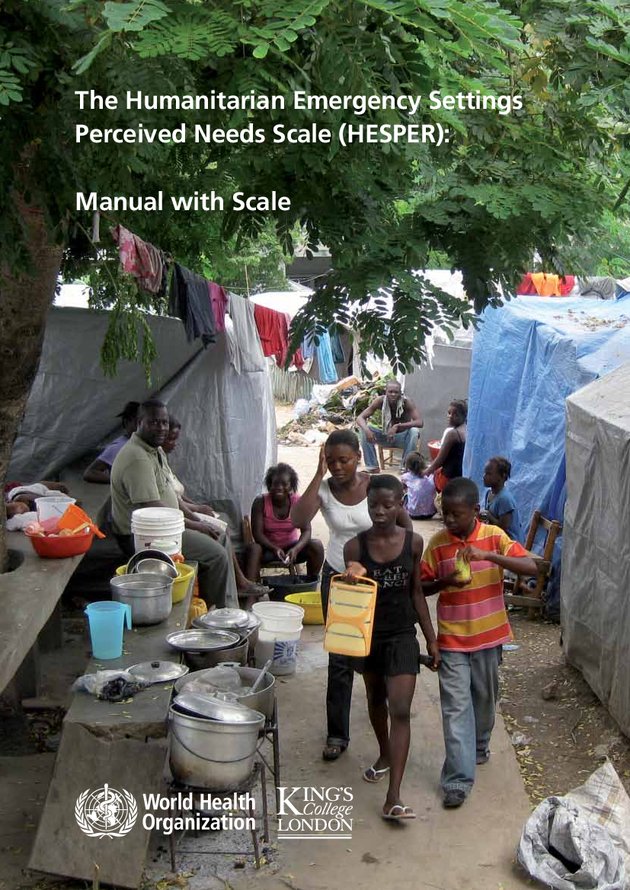 The humanitarian emergencies perceived needs scale (HESPER): Manual with scale | ALNAP