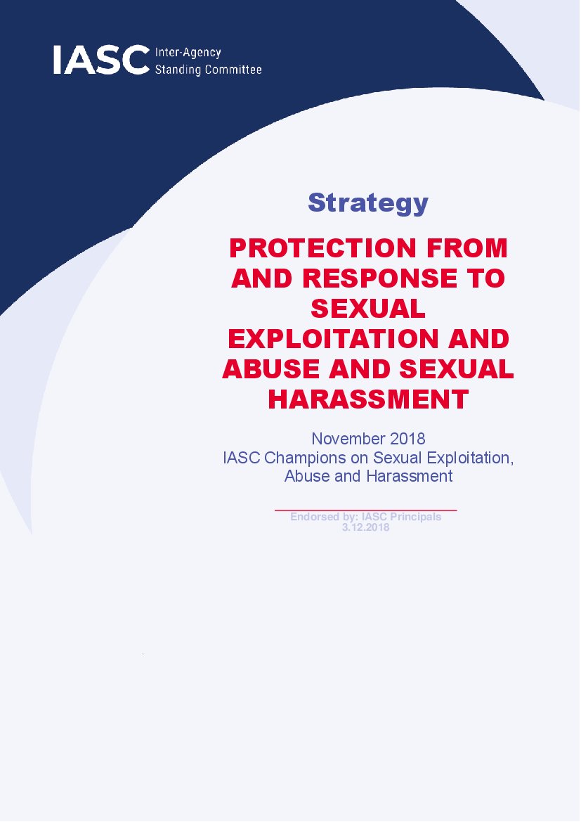 Strategy: Protection from and response to Sexual Exploitation and Abuse (SEA) and Sexual ...