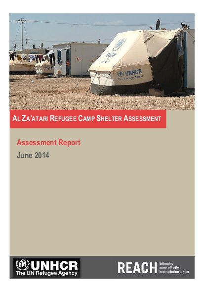 Al Za’atari Refugee Camp Shelter Assessment | ALNAP