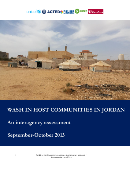 WASH in host communities in Jordan - an interagency assessment | ALNAP