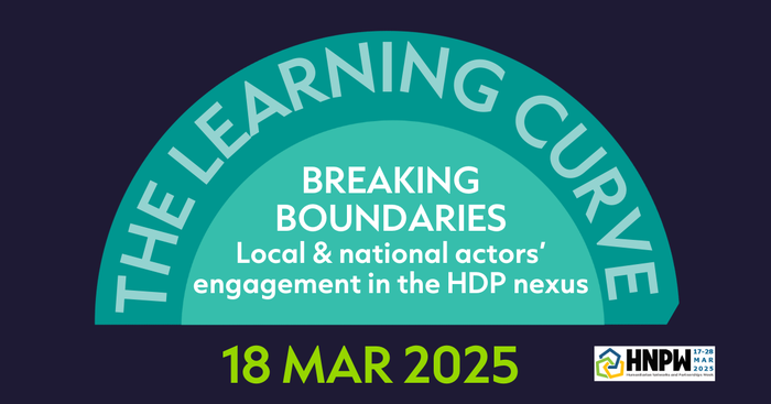 Breaking boundaries: Local & national actors’ engagement in the HDP ...