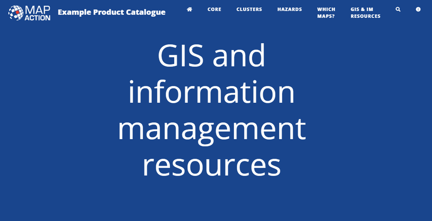 GIS and information management resources | ALNAP