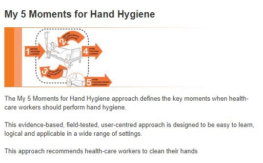 My 5 moments for hand hygiene | ALNAP