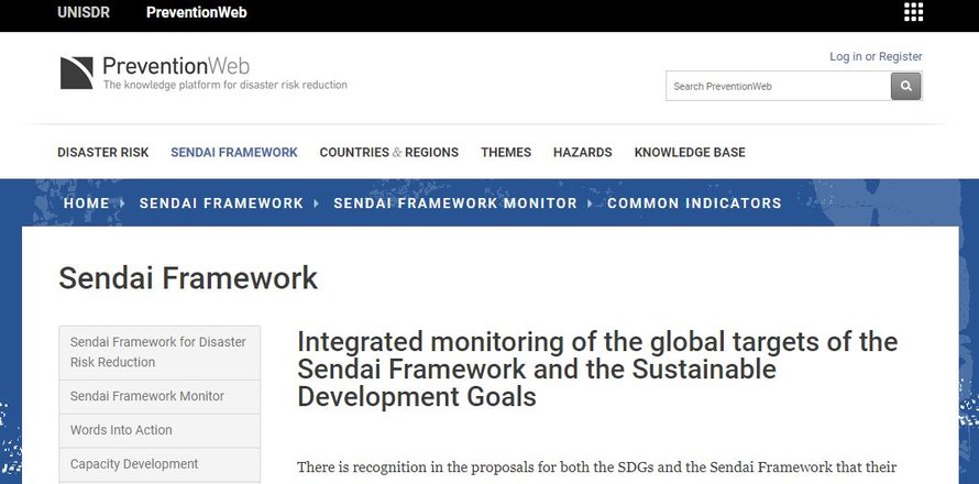 Integrated monitoring of the global targets of the Sendai Framework and ...