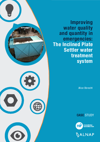 Improving water quality and quantity in emergencies: The Inclined Plate ...