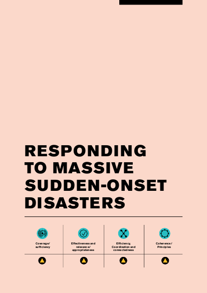 Function 1: Responding to massive sudden-onset disasters | ALNAP