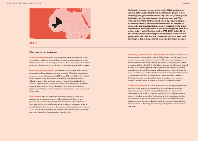 Mali Case Study | ALNAP