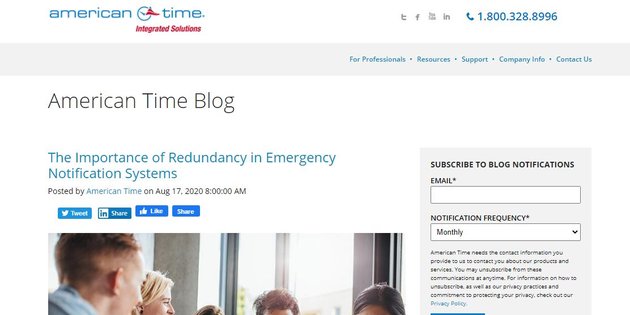 The Importance of Redundancy in Emergency Notification Systems | ALNAP