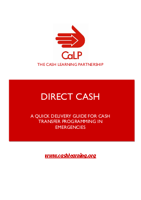 Direct Cash; A Quick Delivery Guide to Cash Transfer Programming in ...