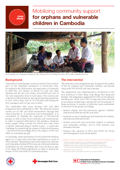 Mobilizing community support for orphans and vulnerable children in ...