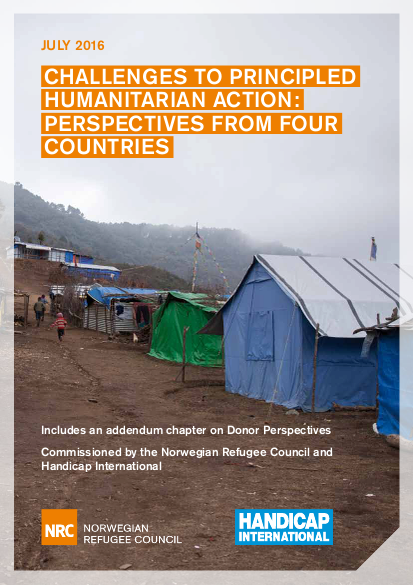 Challenges to Principled Humanitarian Action: Perspectives From Four Countries | ALNAP