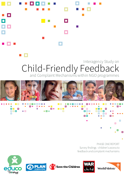 Interagency Study on Child-Friendly Feedback and Complaint Mechanisms ...