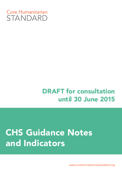 CHS Guidance Notes and Indicators | ALNAP