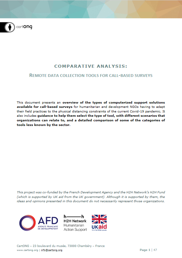 Comparative analysis of remote data collection tools for call-based ...
