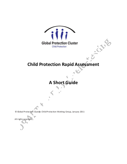 Child Protection Rapid Assessment: A Short Guide | ALNAP