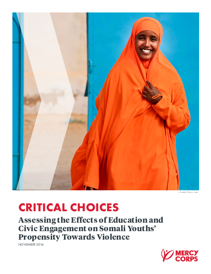 Critical Choices: Assessing the Effects of Education and Civic Engagement on Somali Youths ...