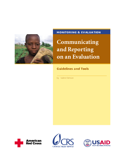 Communicating and Reporting on an Evaluation - Guidelines and Tools | ALNAP