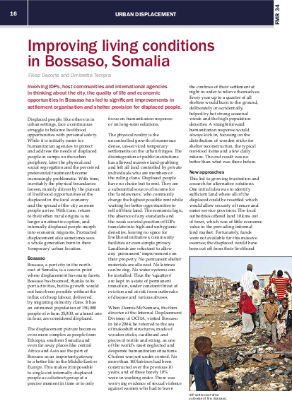 Improving Living Conditions in Bossaso, Somalia | ALNAP