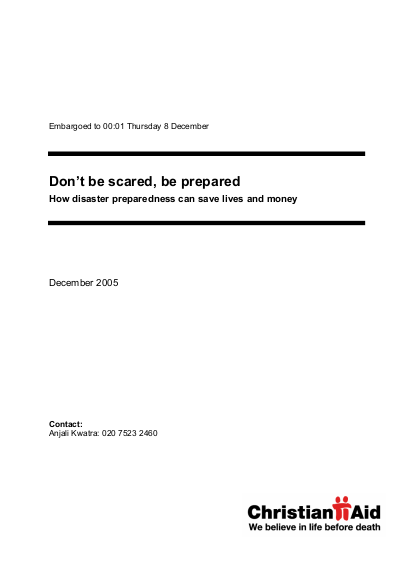 Don’t be Scared, be Prepared: How Disaster Preparedness can Save Lives ...