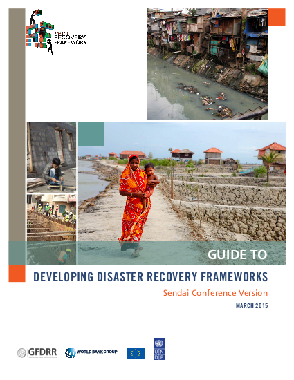 Guide to Developing Disaster Recovery Frameworks | ALNAP