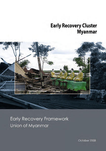 Early Recovery Framework Myanmar Alnap