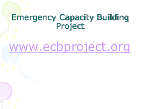 Emergency Capacity Building Project: The 'Good Enough' Principle | ALNAP