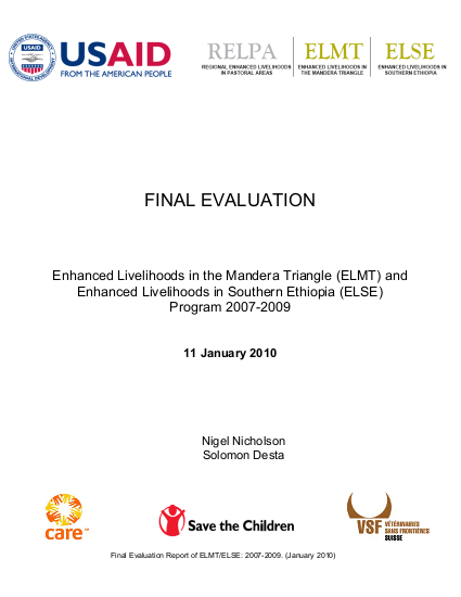 Evaluation of the Enhanced Livelihoods in Mandera Triangle and Southern ...