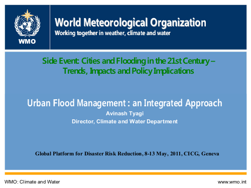Urban Flood Management: An Integrated Approach | ALNAP