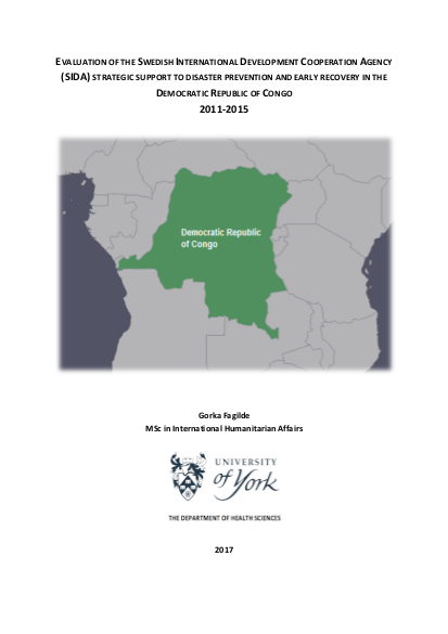 Evaluation of the Swedish International Development Cooperation Agency ...