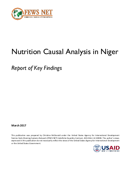 Nutrition Causal Analysis in Niger: Report of Key Findings | ALNAP