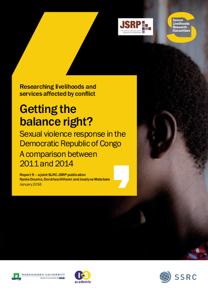 Getting the balance right?: Sexual violence response in the Democratic ...