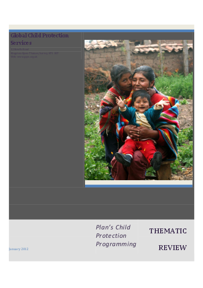 Plan’s Child Protection Programming | ALNAP