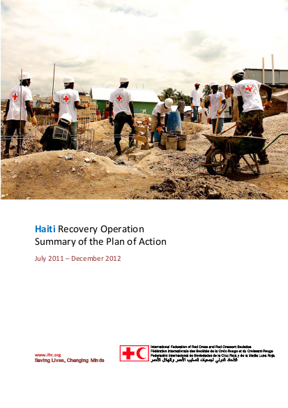 Haiti Recovery Operation Summary of the Plan of Action | ALNAP