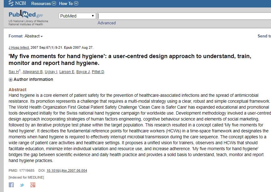 “My five moments for hand hygiene”: A user-centred design approach to ...
