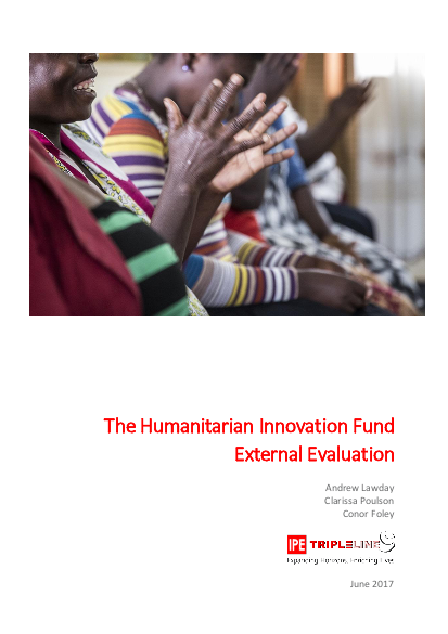 The Humanitarian Innovation Fund External Evaluation | ALNAP