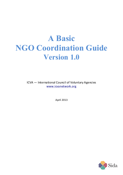 A Basic NGO Coordination Guide | ALNAP