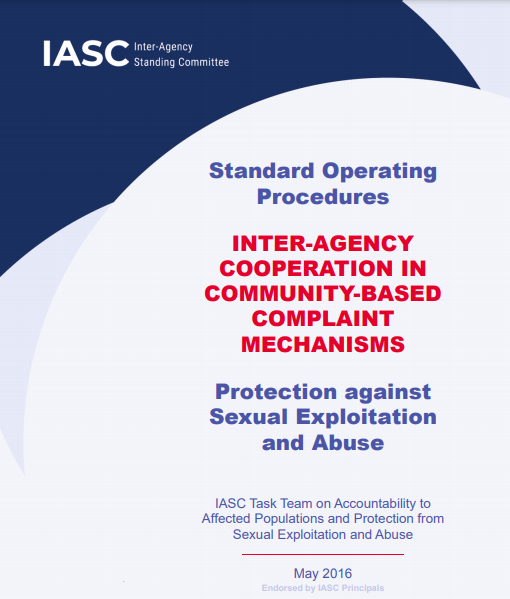 IASC Global Standard Operating Procedures on Inter-Agency Cooperation ...