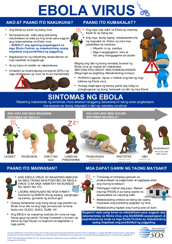 Ebola Awareness Poster - Filipino | ALNAP