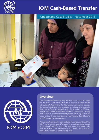 IOM Cash-Based Transfer: Update and Case Studies November 2015 | ALNAP