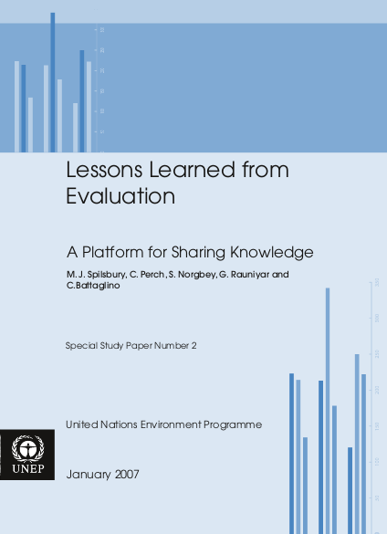 Lessons learned from evaluation: a platform for sharing knowledge | ALNAP
